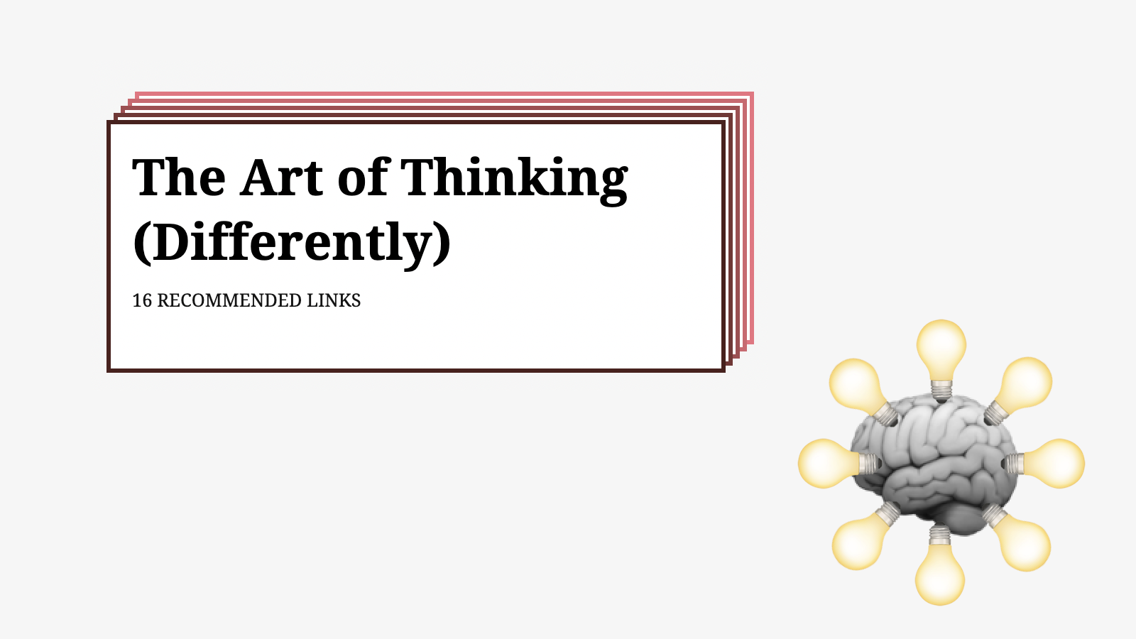 The Art of Thinking (Differently) | Make sense of what’s happening, and ...